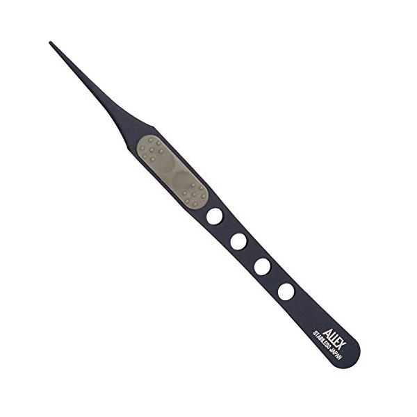 -/-/21105・パッケージ個数:1・全長mm：115 先端幅mm：0.7 幅mm：10 先端：先細型 板厚mm：1.5 板厚mm：1.5・フッ素コーティング仕様・本体:ステンレス（SUS420J2） グリップ:エラストマー