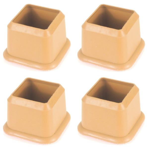 角脚タイプブラウン/小/10-439・パッケージ個数:1・材質：本体　ラバー＋エラストマー樹脂、クッション　CR系スポンジ・ラバー、すべり材　フッ素樹脂・19〜25mm用・すべる角型の椅子キャップ・色移りしない非移行材を使用・すべり抜群で階...