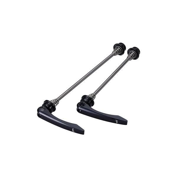 クイックリリースブラック/F100×R130mm/524886・PatternName:BQR-11・パッケージ個数:1・軽量クイックレリース・軽量なCNCマシーン加工のレバー。・耐久性にすぐれたチタン製アクスル。・腐食防止のスプリング。・...