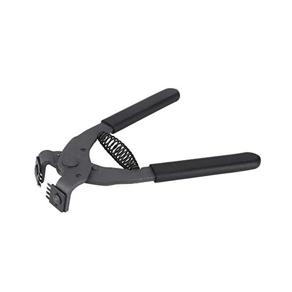 4mm-4歯/-/-・パッケージ個数:1・滑り止め設計ハンドルは黒色のフォーム素材で作られており、一定の滑り止め効果があります。・スプリング付きバイトはしっかりと締め付けられ、革を強制的に押し付けることができます。トングのハンドルの間にはス...