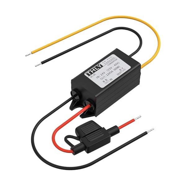 24T12-5A/24T12-5A/24V-12V-5A-IP67・パッケージ個数:1・24v 12v 変換 デコデコ｜高効率DC電源コンバーター:15V?40VのDC入力に対応し、安定した12V出力（最大5A/60W）を実現するdc-dc...