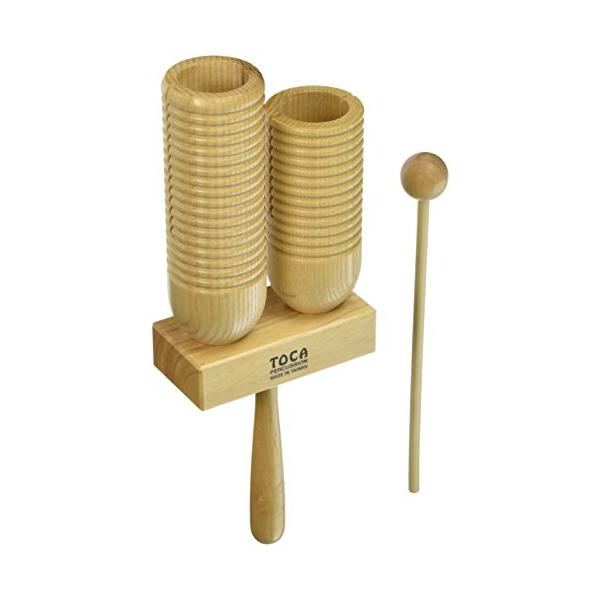 ナチュラル/-/T-2111・パッケージ個数:1・トカ ウッドブロックとギロのコンビネーション