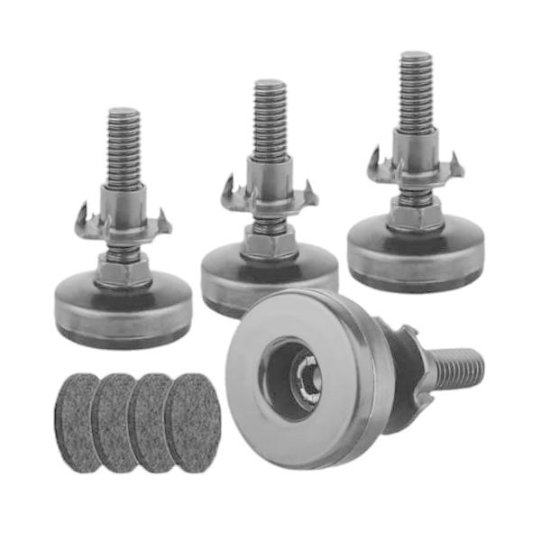 黒/11.2 x 7.8 x 4.3 cm/DFG78512・耐久性抜群 家具用固定脚レベリングフットは、耐荷重600kgで強力なサポートを提供します。金属製素材により、信頼性が高く、長持ちするアイテムです。・簡単取り付け ユニバーサルフィ...