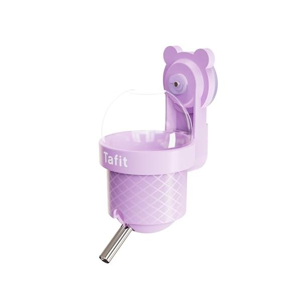 パープル/-/TE-PURPLE・PatternName:パープル・小動物用ウォーターボトル：壁掛け兼用ウォーターボトルは、ワイヤーケージに固定したり、吸盤で水槽やアクリルケージの内壁に取り付けたりすることができ、小動物がより多くの水を飲む...