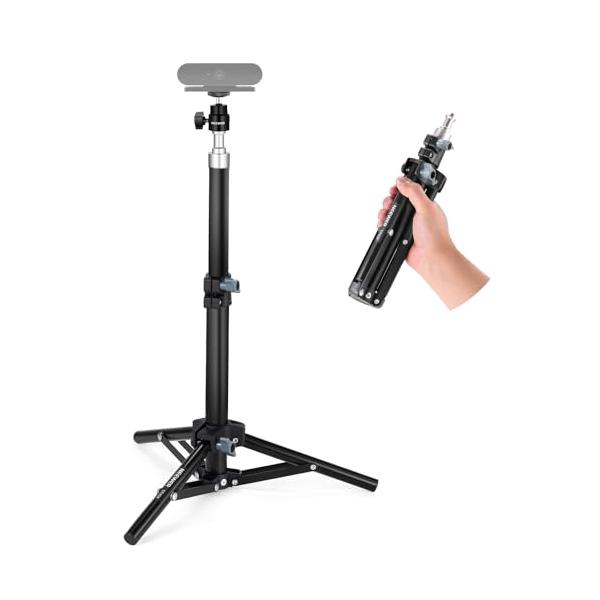 -/-/ST45B・パッケージ個数:1・汎用な互換性卓上三脚スタンドは1/4ネジとスマホホルダークランプマウントを備え、ウェブカメラ、DSLRカメラ、リングライト、ミニプロジェクター、および標準の1/4ネジを持つ他のデバイスをサポートできま...