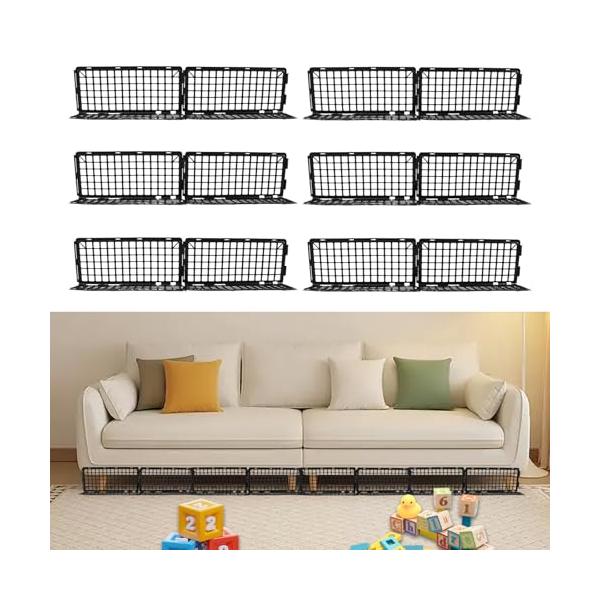 ブラック/写真が示すように/TOW-JP-HGS8002・子供もペットも安全確保TOWEBOORYのベッド下ブロッカーには、小さなお子様やペットを傷つける可能性のある鋭いエッジや硬い表面がありません。 おもちゃの車、ペットのボール、子猫のお...