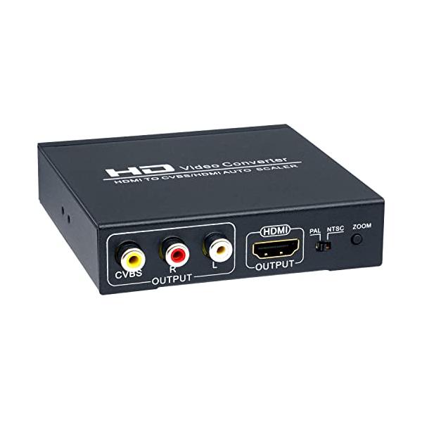 -/-/EHD-069N・HDMI→RCA+HDMIの変換同時出力本製品はHDMIデジタル信号をコンポジット（３色ピン端子のCVBS・赤白黄ピン）アナログ信号に変換して出力できるHDビデオコンバーターです。・HDMIループアウトHDMI入力...