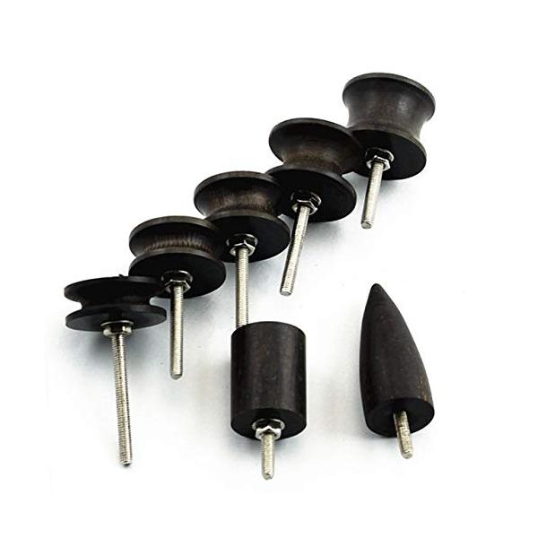 ブラック/-/JK-00002・レザークラフトを趣味にする人にとって、財布やバッグの仕上げのコバ磨きは作品の出来不出来を左右する重要な作業。木べらで仕上げると大変な手間と労力が必要ですが、このコバ磨き用ルータービットを使えば簡単に革の縁を光...