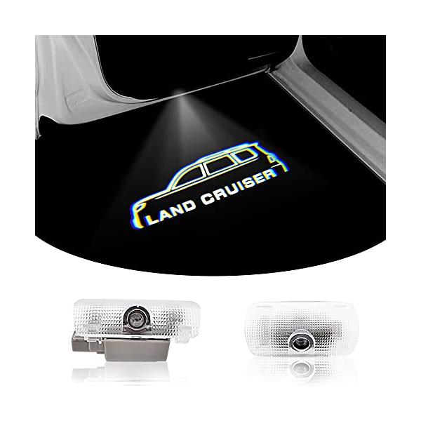 LAND CRUISER 01/-/-・Color:LAND CRUISER 01・適合車種 ランドクルーズLand cruise LC200（2007-2019）・材料：LEDランプビーズ光源、難燃性材料で作られたウェルカムランプフレーム...