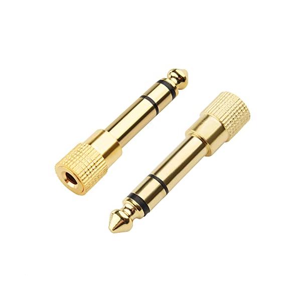 -/-/501003x2・パッケージ個数:1・高音質を守るゴールドメッキ接続端子この6.35mm 3.5mm 変換アダプタは、ゴールドメッキ接続端子を採用し、音質劣化を防止。オーディオ機器やヘッドホン端子、マイク端子の変換に最適で、耐久性と...
