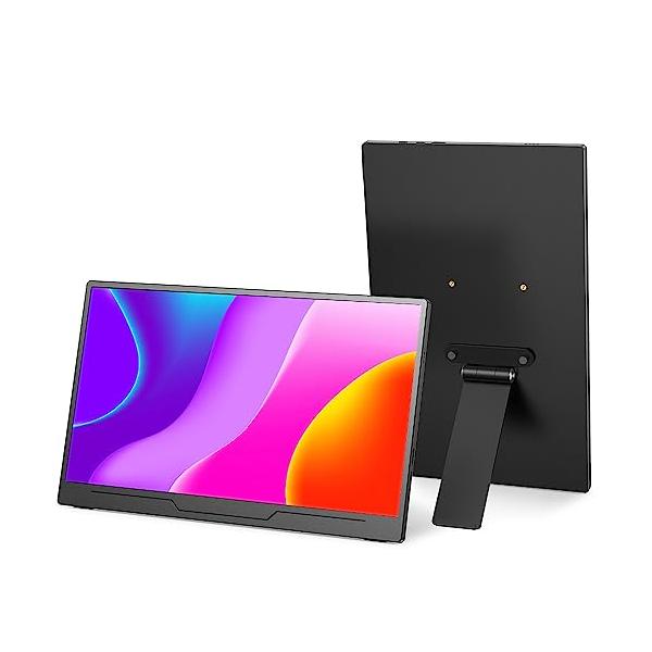 -/17.3インチ/-・対応機種：17.3インチ以内のモバイルモニター（ipad）に対応するスタンド金具です。耐荷重1.8kgで 、VESA規格75*75mmとなります。・横向き・縦向き対応：画面の向きが調整可能、仕事やゲームの体験をより便...