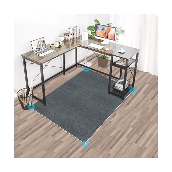 暗灰色/約120x90cm/-・Size:約120x90cmColor:暗灰色・パッケージ個数:1・デスク チェアマット デスク下 マットに座った時の荷重により、床に傷がついたり、床がくぼんだりすることがあります。キャスターの材質に応じて、...