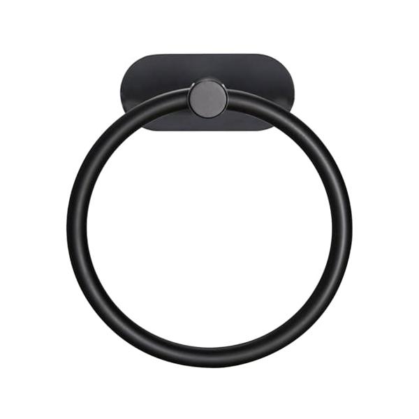 ブラック/1/0731・Color:ブラック・仕様カラー：ブラック/シルバー 　素材：ステンレス鋼　サイズ：リングの直径：16cm　内容：1個入り・耐久性高品質の環境に優しい素材で作られたので、丈夫で耐摩耗性、高硬度、耐久性があります。防水...