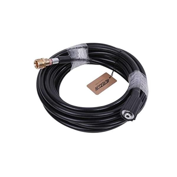 ブラック/8M/-・Size:8M・京セラ 旧リョービほか、家庭用 高圧洗浄機用の高圧 延長ホース 8.0ｍになります。・リョービ以外のメーカにも使用されている一般的なM22ねじ仕様なので、M22めねじ（軸心15mm）の高圧ホースとそのまま...