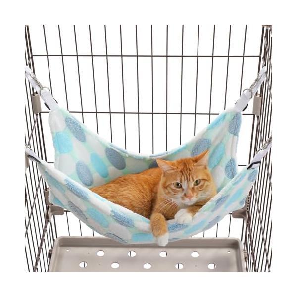 ブルー/ハンモック/AWD0050BU・Color:ブルー・製品仕様約48×42cm；紐長さ：約13〜23cm；240g。オールシーズンの猫ハンモック、10kgまでの荷重に耐えられます。・優れた素材柔らかい素材で寝心地いいです通気性に優れて...