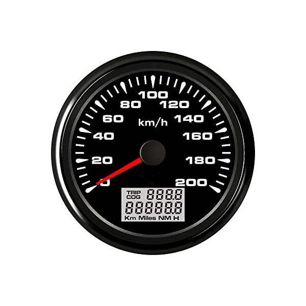 パッケージ個数:1・先ずは85ｍｍ直径、62mm深度の穴を開ける後、ゲージを入れて固定してください・三つのワイヤが接続しております（電源、アース線、バックライト）。弊社のこのスピードメーターは直接的にGPSセンサーに繋がって、他のセンサーケ...