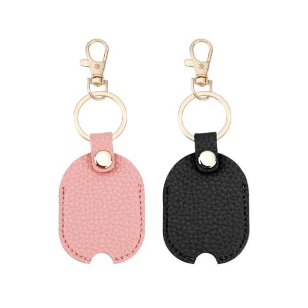 ピンク/-/-・鍵の保護と解決壊れた鍵用のキースリーブとして、スタイリッシュなデザインで鍵を可愛く保護。破損防止機能を搭載し、壊れた鍵にも対応する耐久性とシックな外観を実現します。・高品質素材2個セット、黒1個とピンク1個 ソフトなヴィンテ...