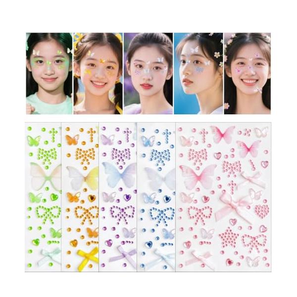 エクレクティックD/-/MOCOXYKLXY-BT-31・Color:D・独特なデザイン多種多様なデザインのラインストーンが各種用意されており、異なる形状、サイズ、色のキラキラシールが組み合わされています（マーメイドメイク+ファンキーしずく...