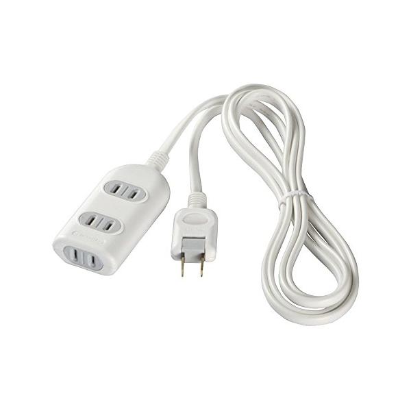 スタンダード3個口/2m/BSTAPST2320WH・Size:2mStyle:スタンダードColor:3個口・パッケージ個数:1・●2ピン3個口の電源タップ・■プラグ仕様:2ピン■口数:3個口・■スイッチ:なし・■外形寸法幅×高さ×奥行:...