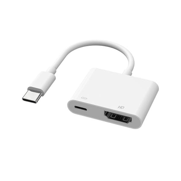 2in1ホワイト/-/-・Style:2in1・iPhone HDMI 変換ケーブル タイプC は、高品質IC純正チップを搭載しており、最新iOSのiphone16機種も問題なく使用できます。100W急速充電までも対応面倒なアプリダウンロー...