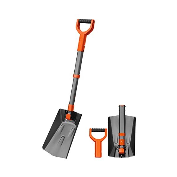 フラットショVELグレー/-/-・Color:グレー・??携帯便利・車載スコップ当社雪かきスコップはアルミニウム製で、プラスチック製より過酷な低温に耐え、鉄製より錆、腐食、に優れています。見た目以上に軽量なので、雪、泥、砂などを気軽にかき出...