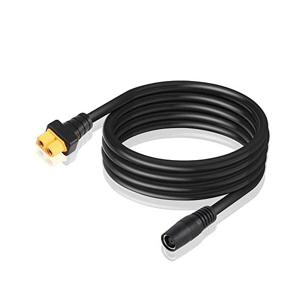 ブラック/-/PNGKNYOCN・DC 8mm - XT60アダプターケーブル:14AWG XT60 - DC 8mmケーブルは、XT60入力のソーラーポータブル発電所をソーラーパネルに接続するために設計されています。・14AWGワイヤー:...