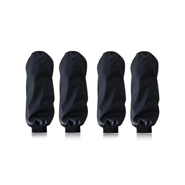 1ブラック/-/240505YQH04・Color:ブラック・防水アームスリーブ2ペア：腕カバー 作業用、黒、寸法は36cm×16cm、上下1〜2cm浮きます、重量は75g、2ペア、台所掃除、ペットの入浴、庭木の剪定、洗車、ペンキ塗りなどの...