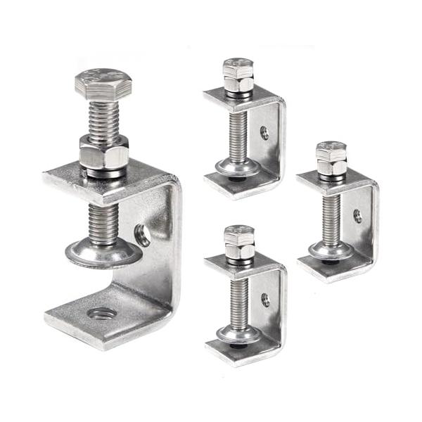 インダストリアル開口幅40mm/4個入り/-・Size:4個入りColor:開口幅40mm・商品詳細Cクランプ×4点、開口幅40mm、ネジ径M10、クランプ範囲10-33mm・頑丈な304ステンレス防錆性と耐腐食性に優れたステンレス鋼素材を...