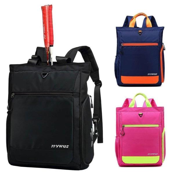 バドミントン バッグ バックパック 通学 テニス リュック ラケット トートバック ラケットケース 大容量 満足の収納力 ラケット、飲料水、シューズなど分けて収納ができる、収納力バツグンのテニスバッグです。テニスラケットの場合１本、バトミン...