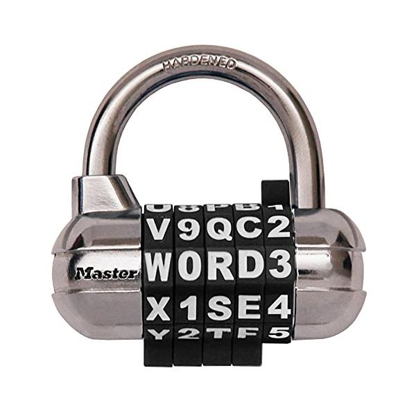 サイズ:(本体)幅64mm(シャックル)太さ6mm、内径幅35×高さ29mm質量:171グラムカラー:ブラックロックタイプ:ワード/ナンバー可変式。アルファベット・数字・記号を組み合わせて5文字の好きなパスワードに簡単にセット可能。組み合わ...