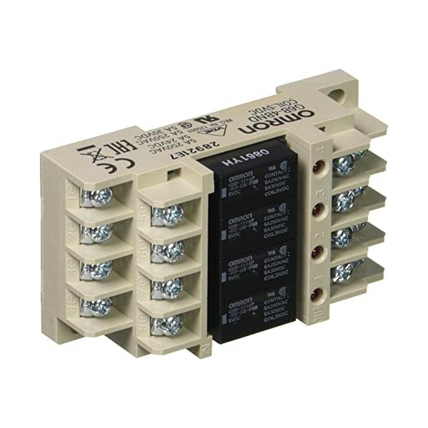 DINレール取付ねじ取付共用4極基準形定格電圧(V):DC5