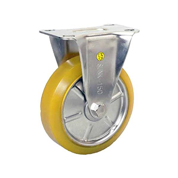 ●車輪には導電性素材を使用しているため摩耗しても均一に効果が持続します。●強度に自信のSISIKU独自のボックススタイル車輪です。●ストッパーは車輪回転のみを止めるシングルストッパーを採用しています。●クリーンルームなどの静電気対策用に最適...