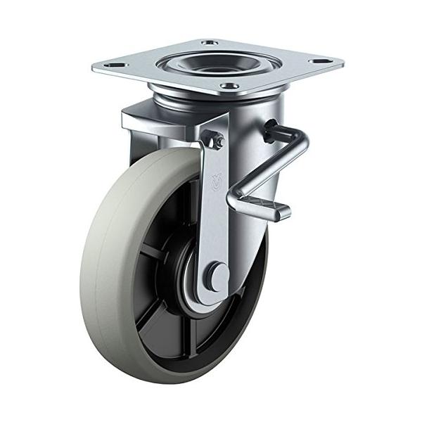 ●許容荷重(daN):200●車輪径(mm):150●取付高(mm):198●取付寸法(mm):94×94(87×87)●車輪材質:ウレタン(ナイロンホイル,B入)