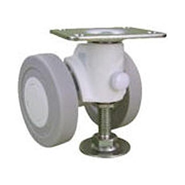 許容荷重(kgf):120車輪径D(mm):75車輪幅(mm):85取付高H(mm):92取付座A×B(mm):74×61取付ピッチX×Y(mm):55×42取付穴径P(mm):8.5色:白プレート式