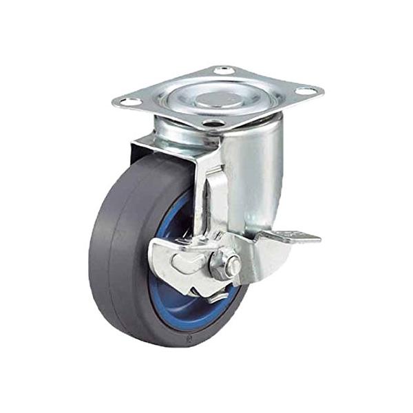 許容荷重(kgf):82車輪径D(mm):75車輪幅(mm):27取付高H(mm):93取付座A×B(mm):70×58取付ピッチX×Y(mm):55×42取付穴径P(mm):8.8プレート式自在式(ストッパー付)