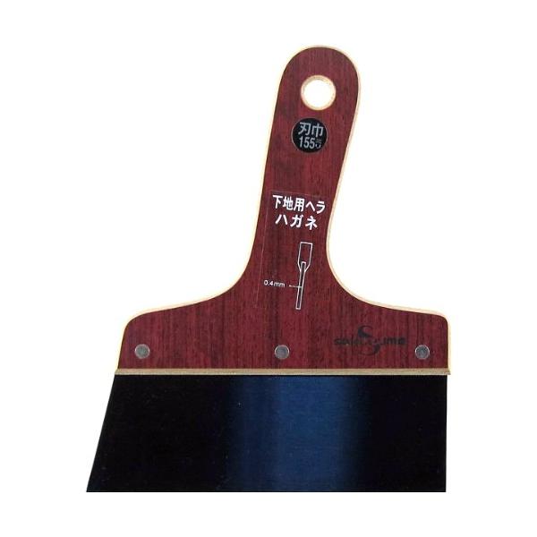 塗装・内装の下地処理用のヘラです。抜群のしなりが特徴の特殊鋼製の地ベラです。柄は、硬いカラー合板(従来品はほとんどシナベニヤ使用。シナベニヤの約1.5倍の耐久性)を使用しており、パテ処理後にこびり付いたパテの削ぎ落としにも耐久性があります。...