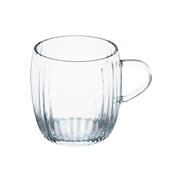 丸みがあり優しい雰囲気のプリーツマグカップです。
