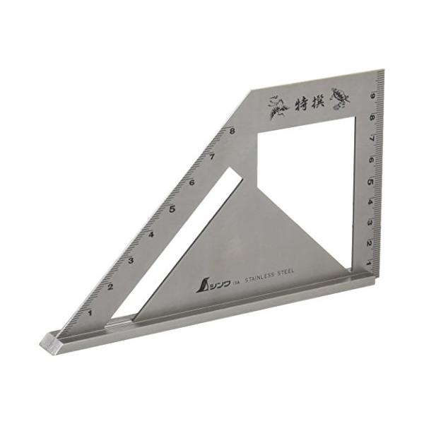 本体サイズ(約):全長170×幅100×厚15mm角度精度:±0.1mm/100mm(90度)角度精度±0.2mm/100mm(45度)枠組の45°合わせや加工材料などの直角の検査に使用。止型定規、完全スコヤの1台2役。片面で左右・45°の...