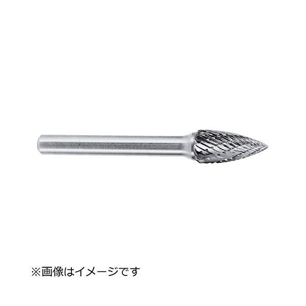 形状:ポイント型(ダブルカット)タイプ:ロー付最高使用回転数(rpm):18500刃径(角度)×刃長×軸径×軸長(mm):12.7×25.0×6×44.0刃先タイプ:品番の末尾S付 シングルカット、Sなし ダブルカット軸長50mm以下はオール超硬