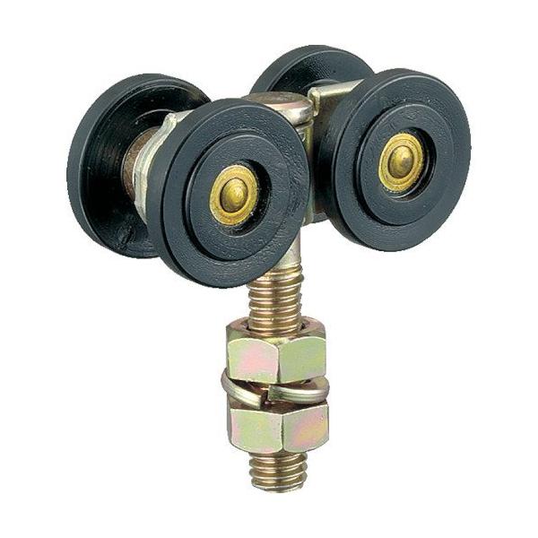 0●扉吊り用。●適用レール:2号●品名:ドアハンガー用複車防音タイプ●B(mm):35.0●A(mm):38●D(mm):43●耐荷重(kg/個):35●K(mm):48●L(インチ):W1/2●質量(kg):0.25●耐久基準:7万m(常...