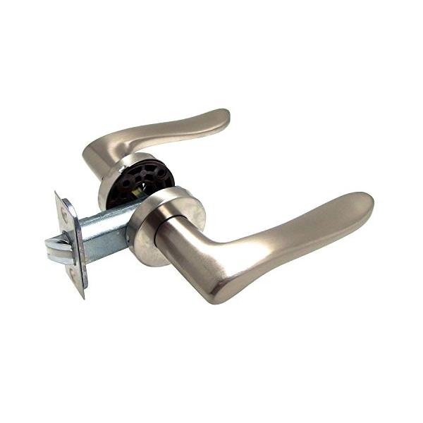 色:N(ニッケル)座・機能:丸座、空錠材質・仕上:ハンドルアルミ合金メッキ+電着クリアー対応ドア厚:28mm~40mmラッチのタイプ:8STチューブラ錠