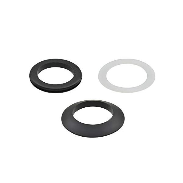 スポンジパッキンサイズ:外径50mm/内径36mm×厚さ6mmスリップパッキンサイズ:外径54mm/内径38mm×厚さ0.5mm三角パッキンサイズ:外径58mm/内径37.5mm×厚さ7mm材質:スチレンゴム、ポリエチレンセット内容:スポン...