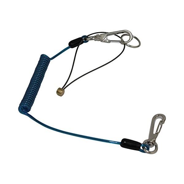 カラー:ブルーコード径:3.0mmワイヤー径:1.0mm最大使用荷重:1kgまで最大伸長:1250mm