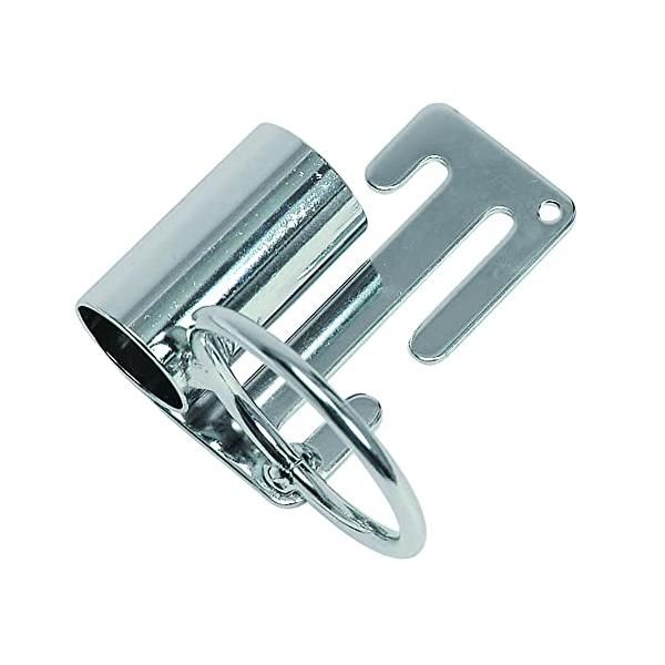 仕様:主流の50mmベルト用表面処理:強度があり(1kgの工具まで対応)サビにくい材質:スチール製(ハードクロムメッキ＋おしゃれな赤いアルマイト加工)