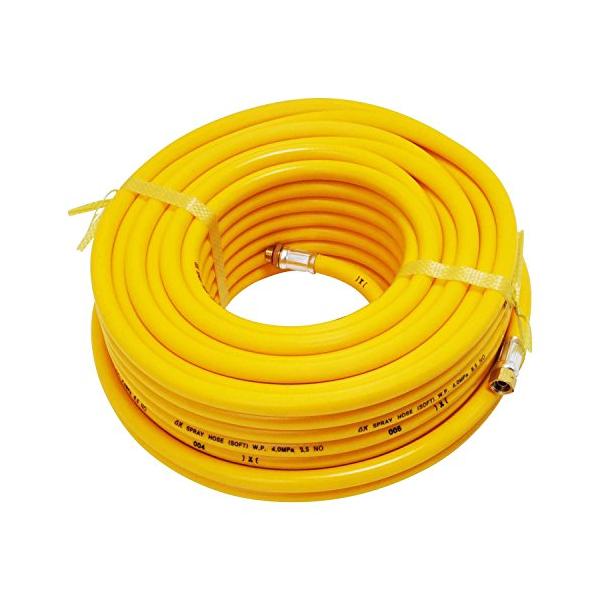 ネジ:G1/4長さ:30m仕様:金具付ホースサイズ:内径8.5×外径14.5mmホース:塩化ビニル樹脂補強層:高弾性ポリエステル繊維