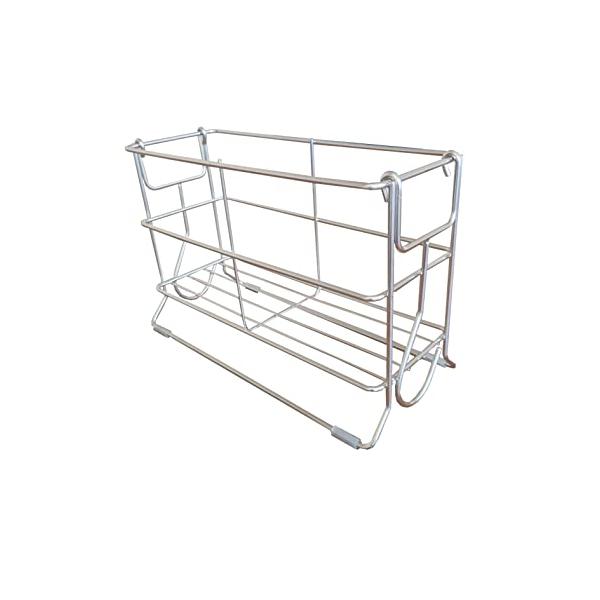 大木製作所 浴室用 2WAY ボトルラック シルバー 約26.5×12×H32.5cm