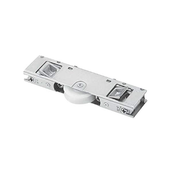 本体サイズ(mm):厚11.5 x高さ33 x長さ103用途:窓・テラス(複層ガラス入)コマ形状:φ28丸 材質:ポリアセタール 軸受:ドライベアリングブッシュ耐荷重/2個:30kg有効框:平行(框)/階段型(框)