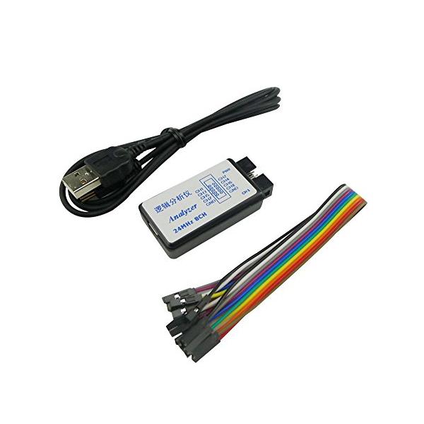 ロジックサンプリングは、毎チャンネルに秒あたり24Mにアップできます、実際には、10M/Sで十分に対処できます。8チャンネル：データを解析しながら、信号を収集することができます。それは異なる8つのデジタルシグナルを監視できます。I2C、UA...