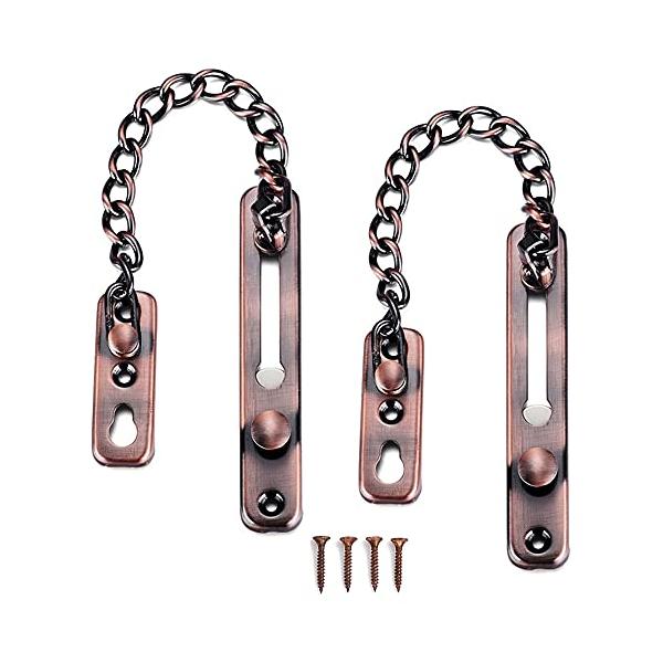 【サイズ】本体:123×21 ホルダー:34×71 チェーン長さ:163mm【材質】本体:ステンレス、塗装もしくはメッキ仕上げ チェーン:ステンレス、カラー品はメッキもしくは塗装仕上げ【セット内容】ドアチェーンプレート(本体カバー部)×1 ...