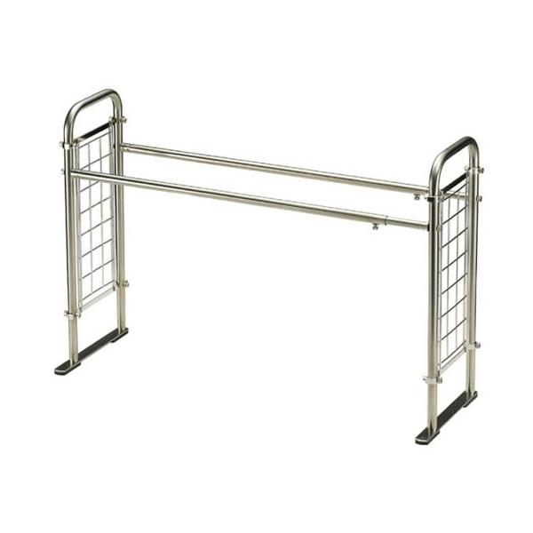 【商品概要】シンクに渡して使用することで、スペースを有効に利用可能なベースラック食器を洗う、棚にしまう、の動作がスムーズにできるシンクに合わせて、幅が内寸60~108cmまでスライド可能<B>サイズW(cm):</B&gt...